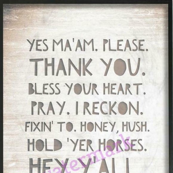Wall Decor | Southern Greetings Sayings Quote Photo 11x14 | Poshmark